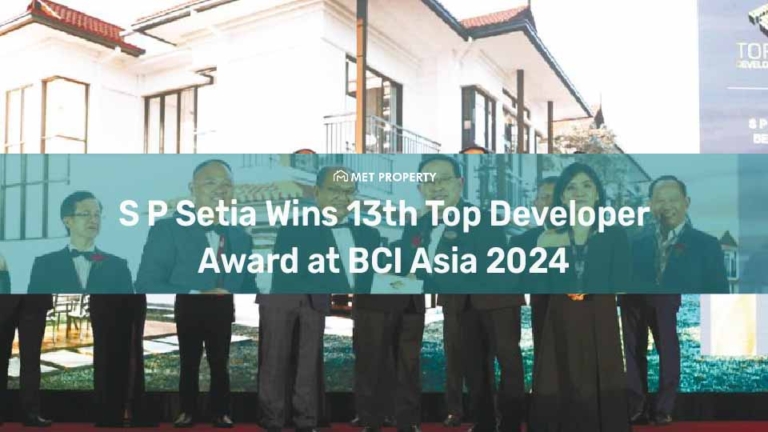S P Setia Wins 13th Top Developer Award at BCI Asia 2024 - MET Property