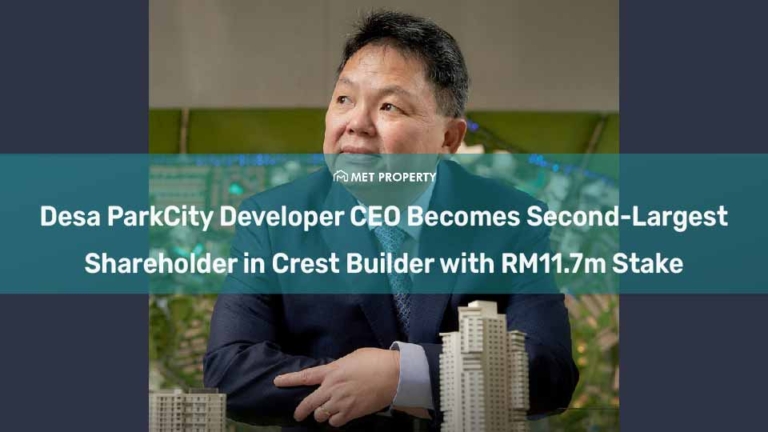 Desa ParkCity Developer CEO Becomes Second-Largest Shareholder in Crest ...